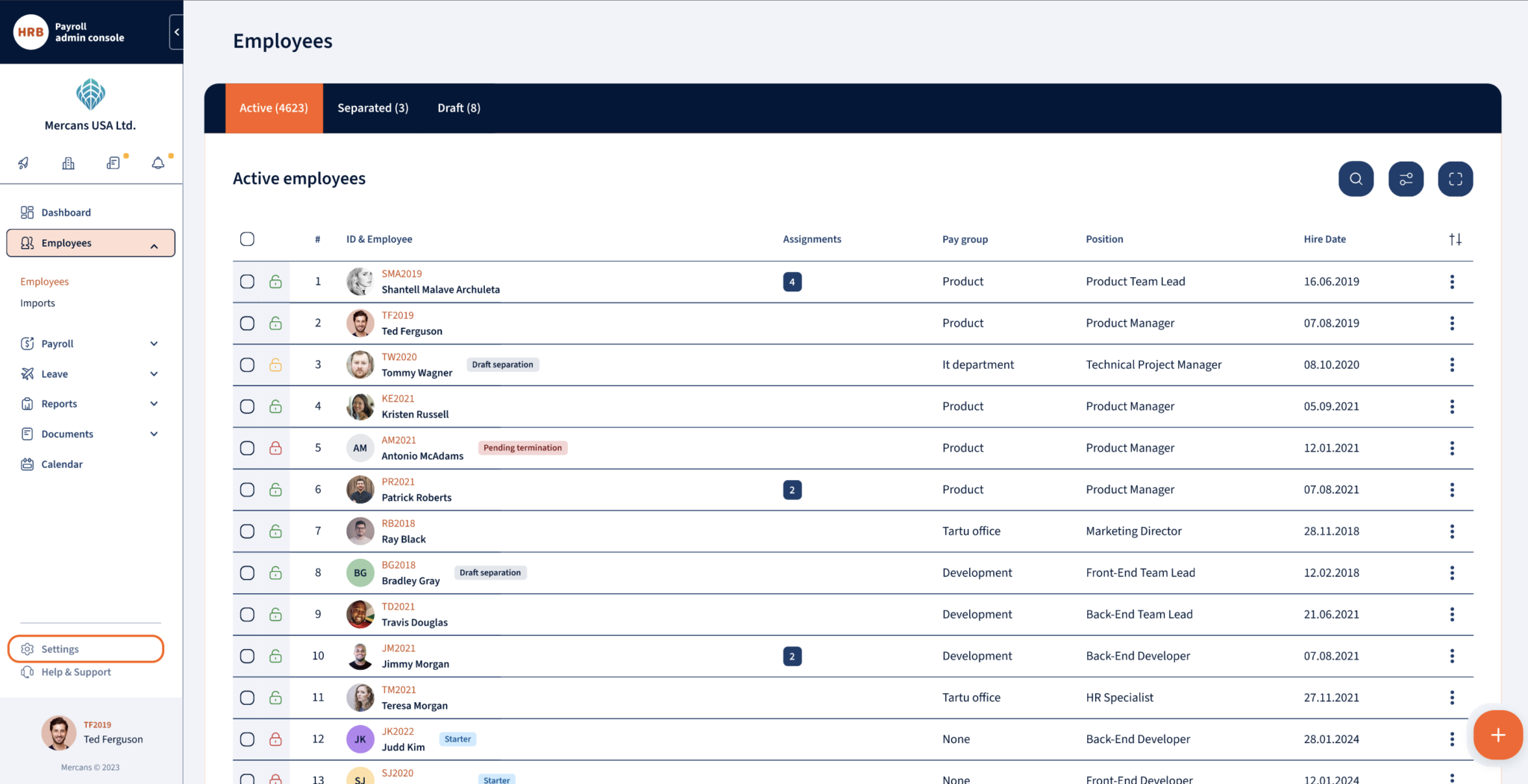 New menu flow and structure - Hr Blizz